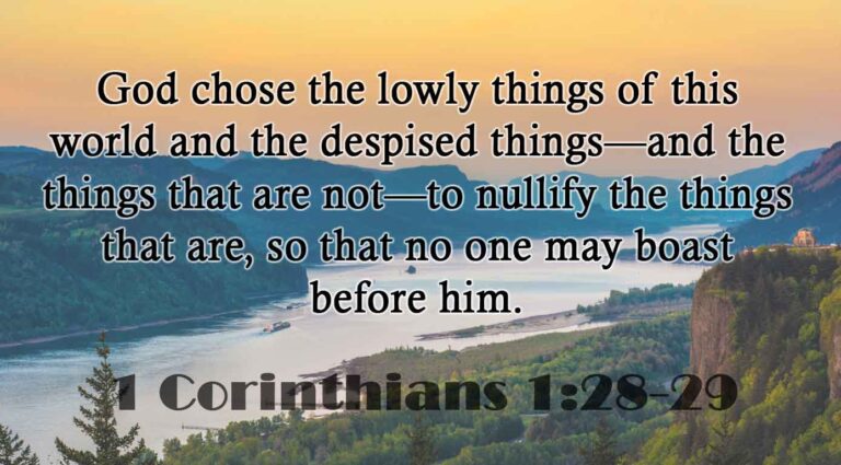 1 Corinthians 1:28-29 – Catholic | San Jose Filipino Ministry