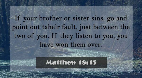 Matthew 18:15 – Catholic | San Jose Filipino Ministry